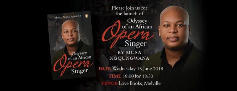 The African opera singer Musa Ngqungwana launches his memoir at Love ...
